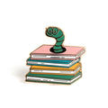 Bookworm Enamel Pin – Bona Fide Bookworm